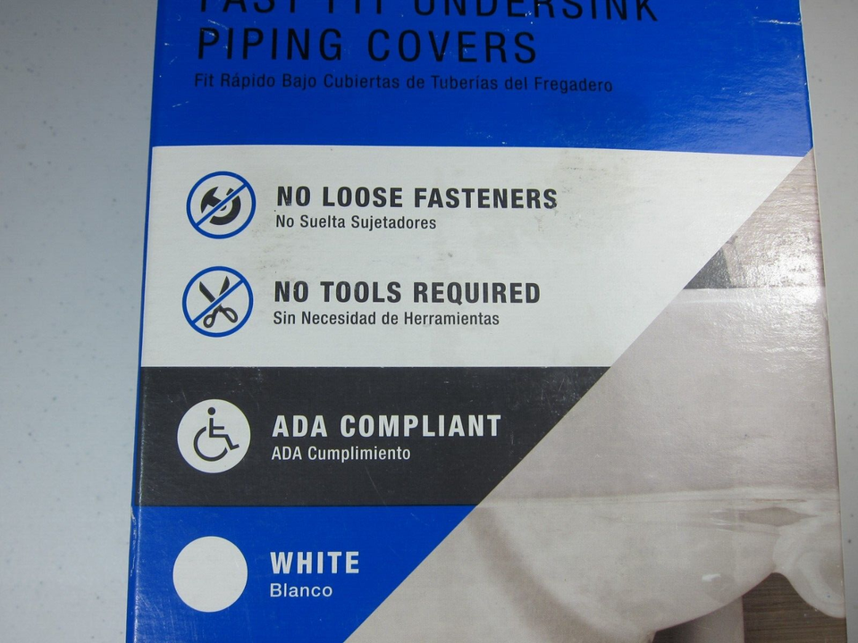TrueBro Lav Guard2 102 E-Z Fast Fit Undersink Piping Covers No Tools ...