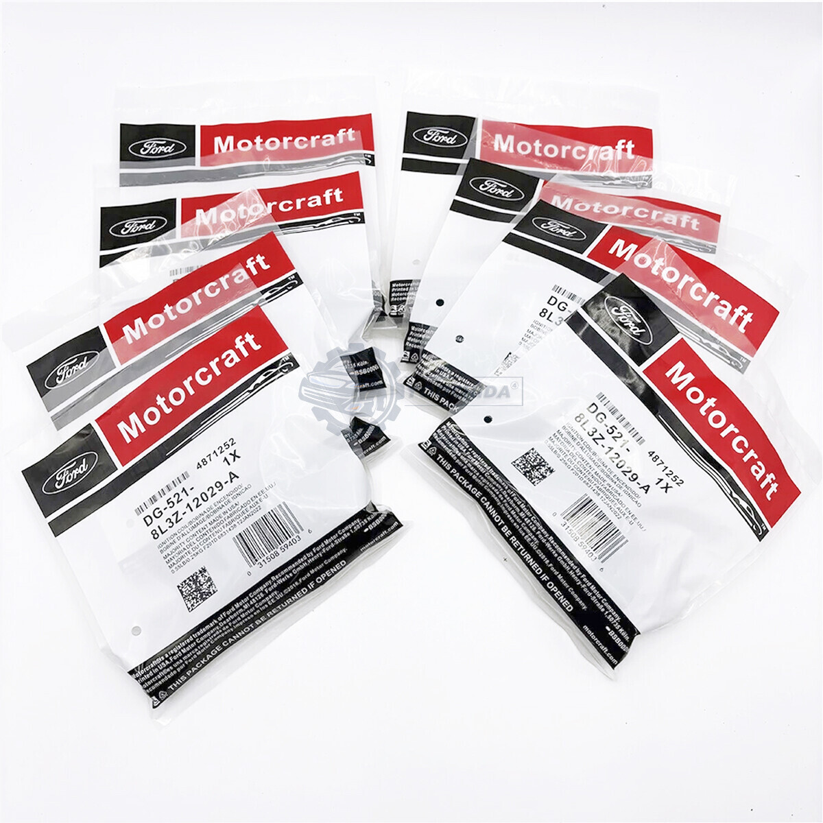 OEM Motorcraft 8 Ignition coil DG521 & 8 Spark Plug SP509 For Ford F150 ...