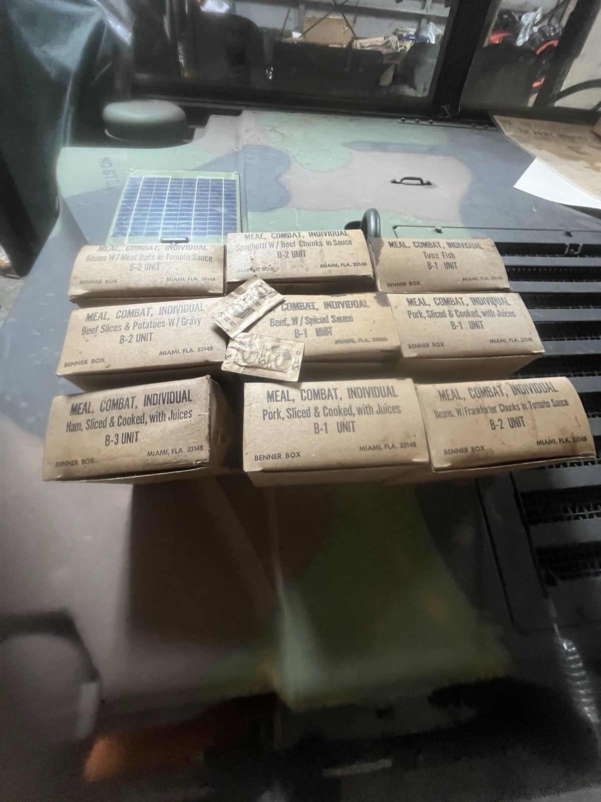 Lot Of 9 1974 C Rations With 2 Can Openers Vietnam War Era | eBay