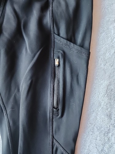 Athleta Rainier XXS Black Leggings with Zippers and Side Pockets Tight ...