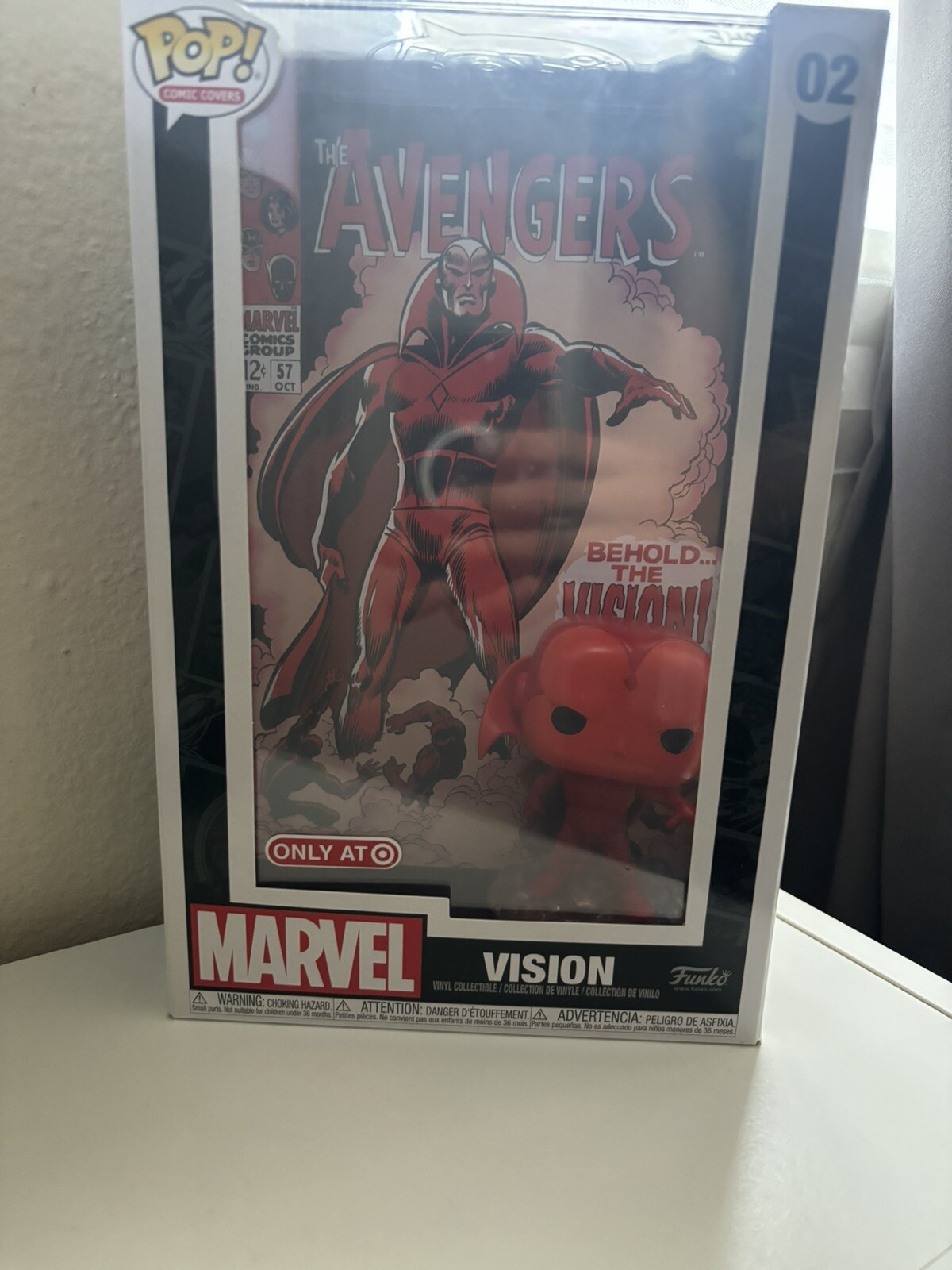 Funko POP! #02 Comic Covers: Marvel Vision The Avengers #57 Target ...