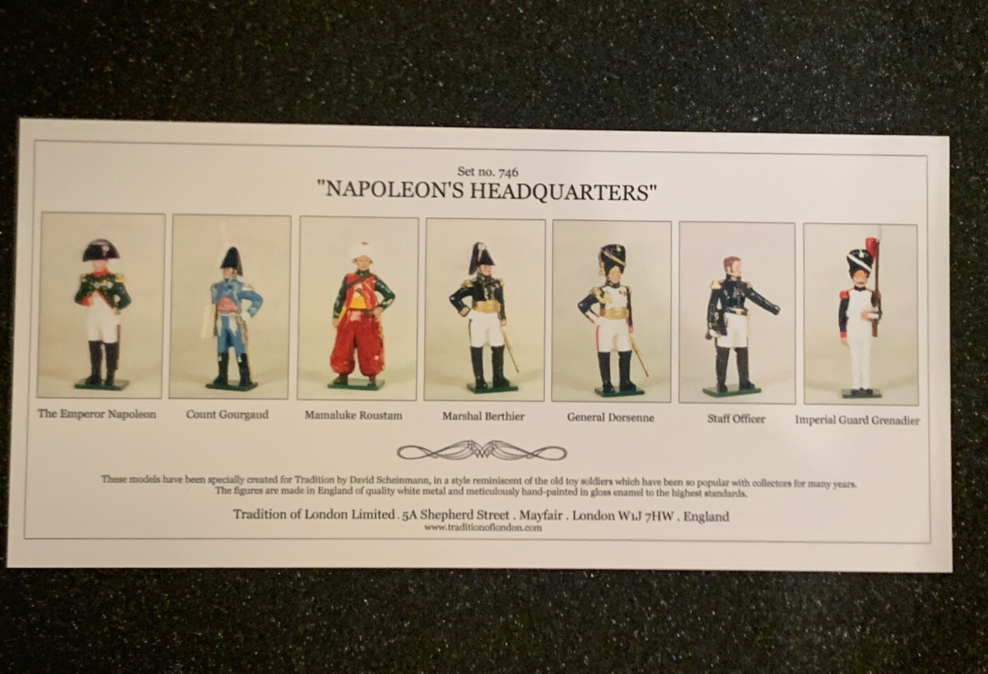 Tradition Hand Painted Toy Soldiers Napoleon's Headquarters Napoleonic ...