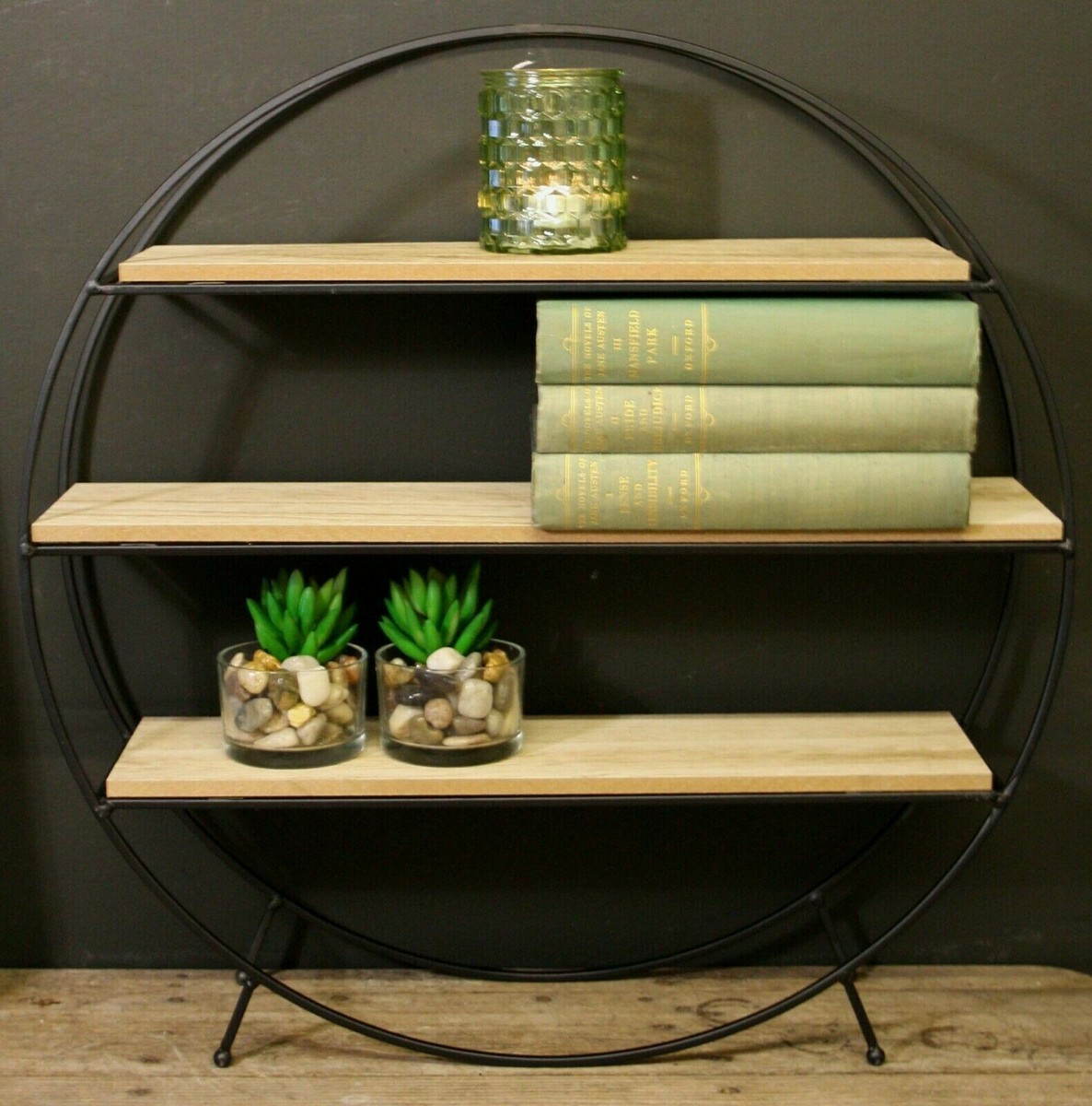 Unique Round Units Shelving Organic Shape Brick Red Round Shelf Unit