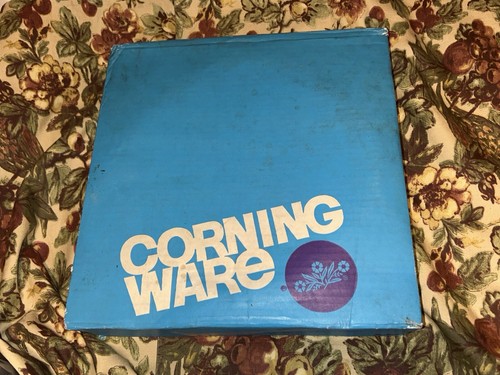 NIB Corning Ware 10” Covered Skillet A - 10 Blue Cornflower Original ...