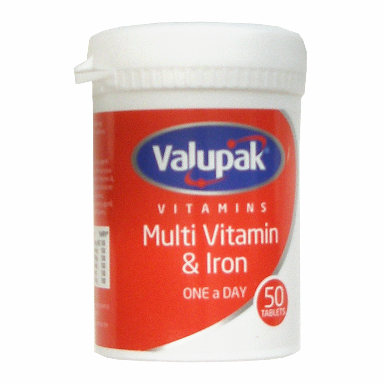 Valupak Multivitamin Iron One A Day - 50 Tablets | eBay UK