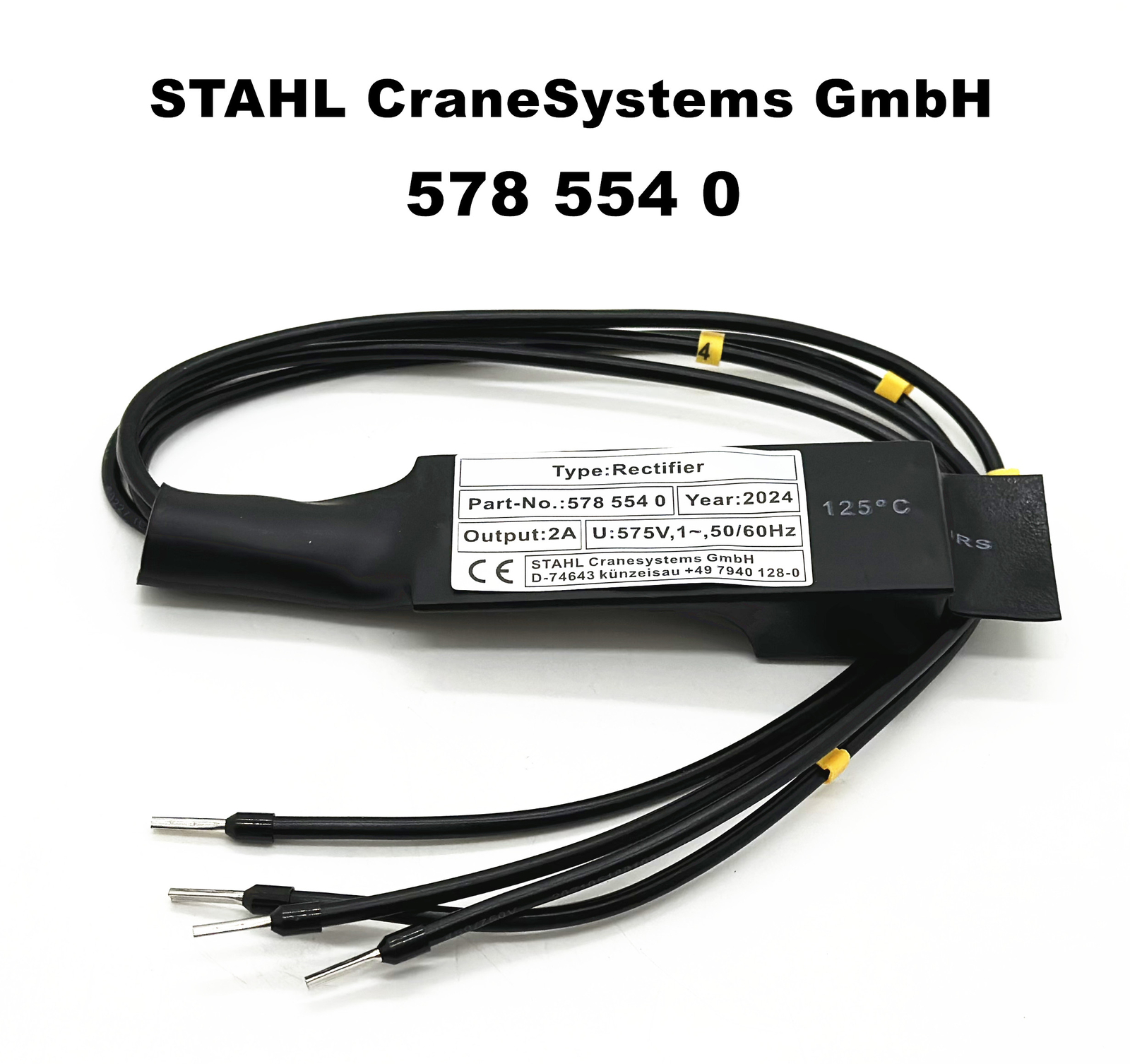 578 554 0 STAHL CraneSystems GmbH Brake Rectifier Module 5785540 575V ...