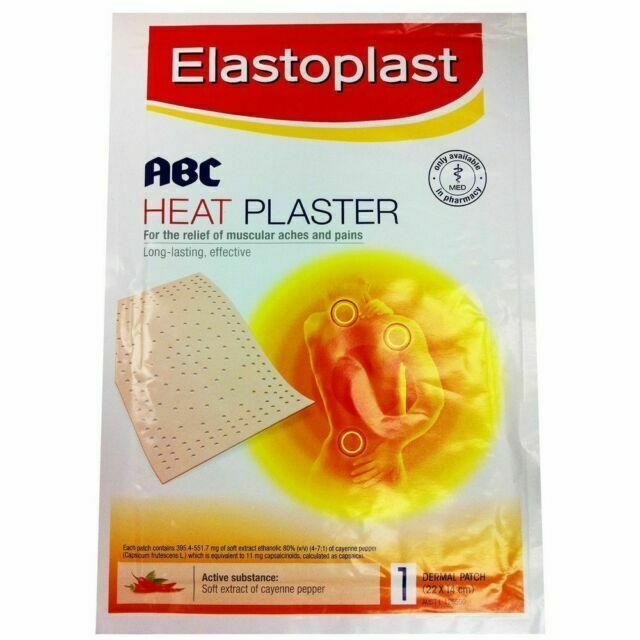 Elastoplast ABC Heat Plaster Pain Relieving Patch - 1 Count for sale ...