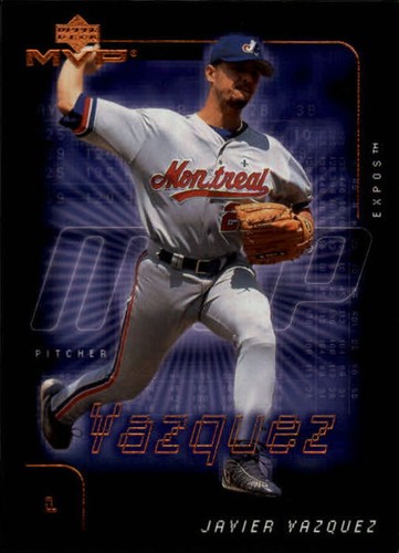 2002 Upper Deck MVP Montreal Expos Baseball Card #208 Javier Vazquez | eBay