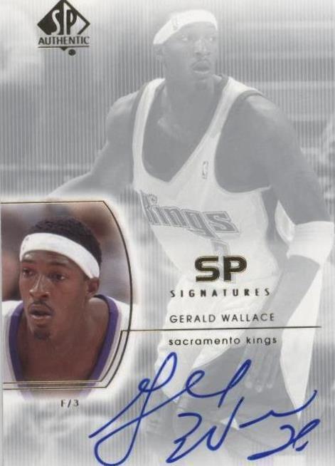 2002-03 SP Authentic - Sp Signatures Gerald Wallace #GW (AU) for sale ...