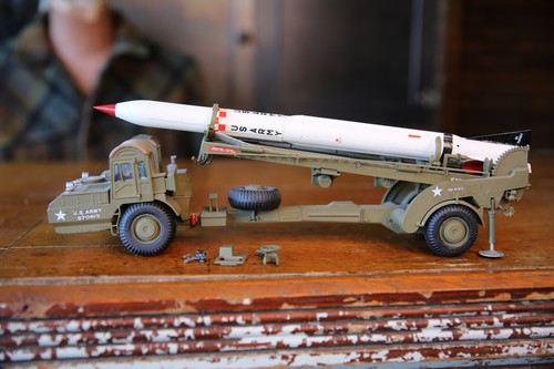 Vintage Military Model Kit Rocket Launcher Truck Plastic Model Built ...
