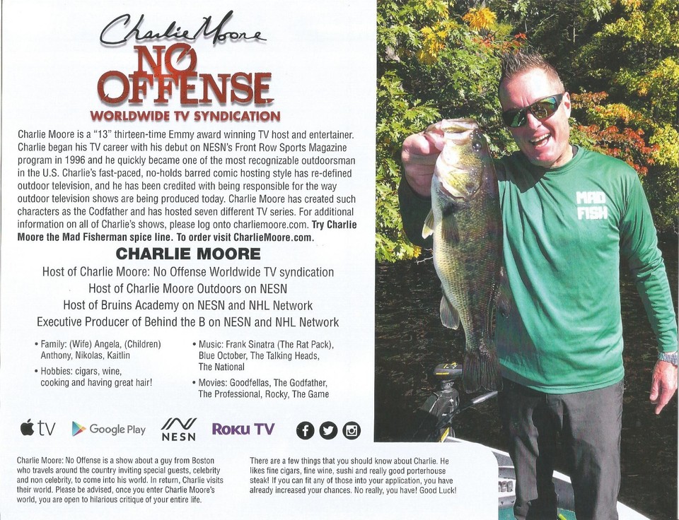 CHARLIE MOORE AUTOGRAPHED SIGNED 8.5x11 PHOTO - THE MAD FISHERMAN ...