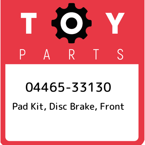 04465-33130 Toyota Pad kit, disc brake, front 0446533130, New Genuine ...