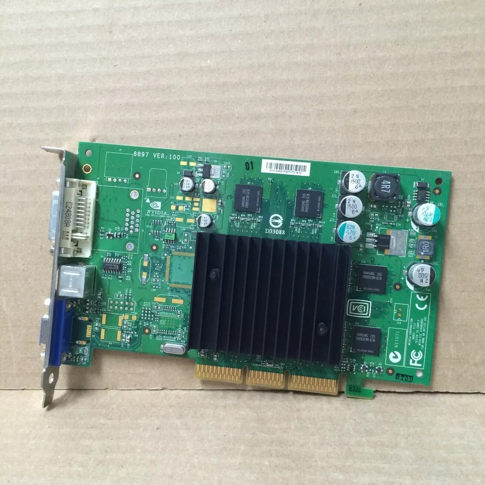 NVIDIA HP QUADRO4 380 XGL 64MB AGP X8 Video Graphics Card - 311507-001 ...