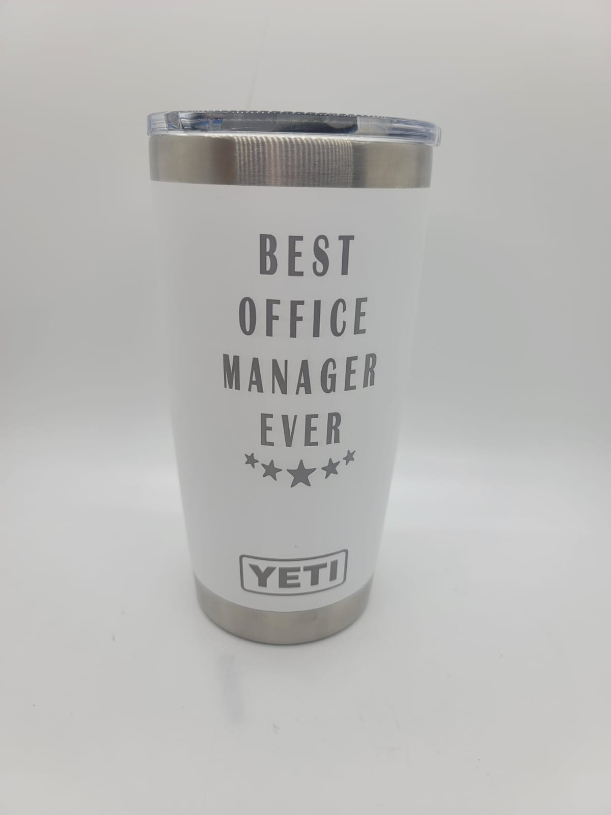 Laser engraved yeti tumbler 20 oz (BEST OFFICE MANAGER EVER ) | eBay