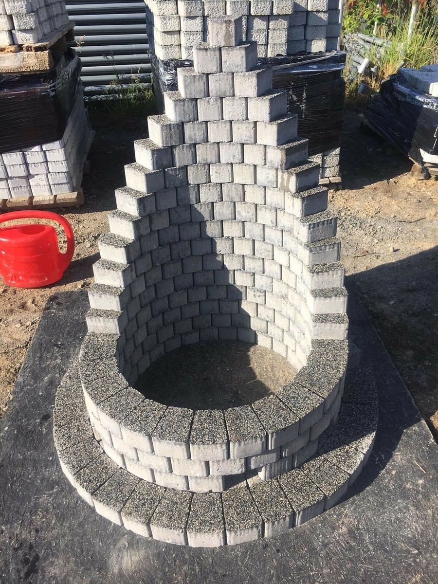 Round Cinder Block Fire Pit