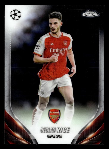 Declan Rice 2023-24 Topps Chrome UEFA Club Competitions #6 Arsenal FC ...