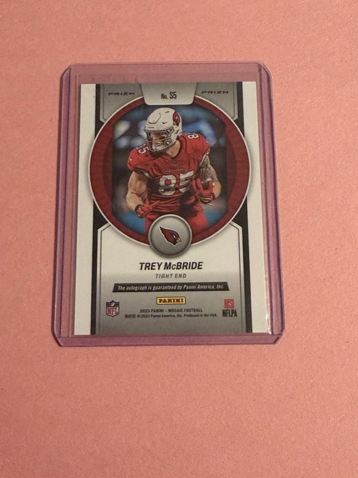 2023 Mosaic Football Trey McBride Scripts Auto Silver Mosaic | eBay