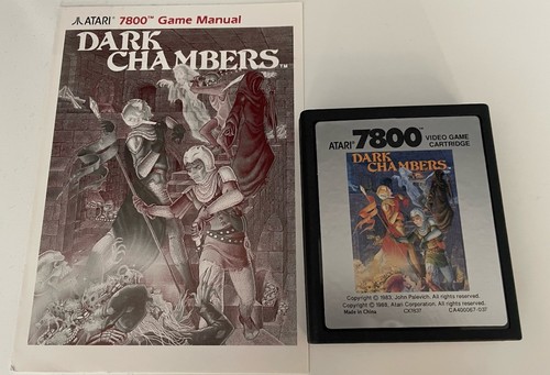 Atari 7800 Dark Chambers game and manual | eBay