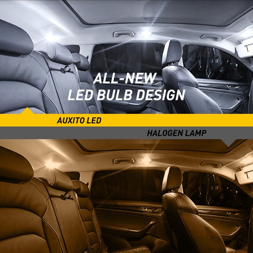 10PCS T10 194 W5W 168 Upgrade LED Interior Dome Map Read Door Number ...