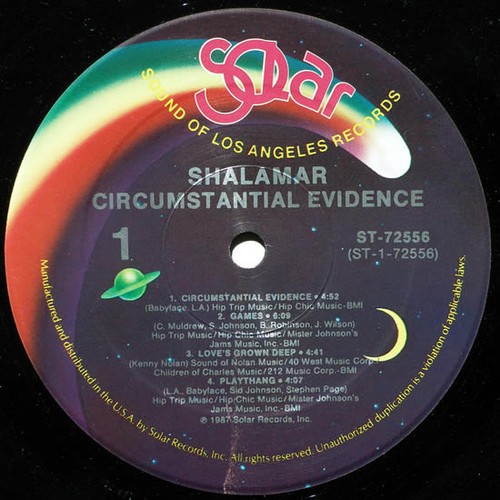 Shalamar - Circumstantial Evidence READ DESCRIPTION (LP, Album) (Very ...