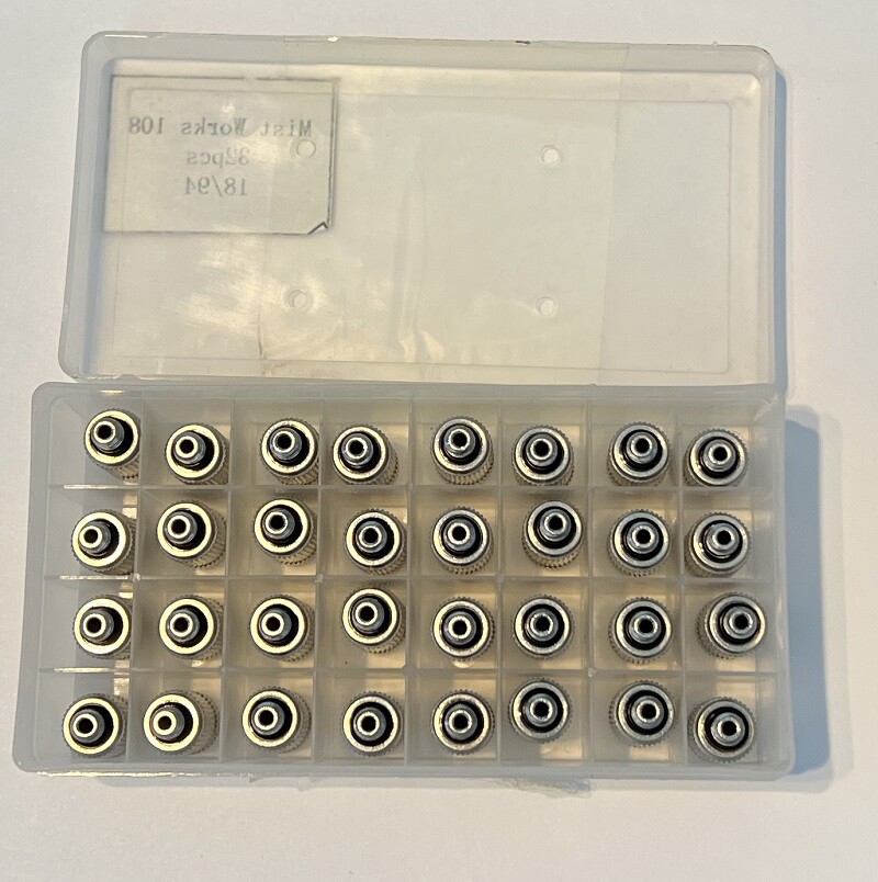Misting Nozzles .004"/.10mm SUPER FINE mist- ceramic tip 32 pack *FREE ...