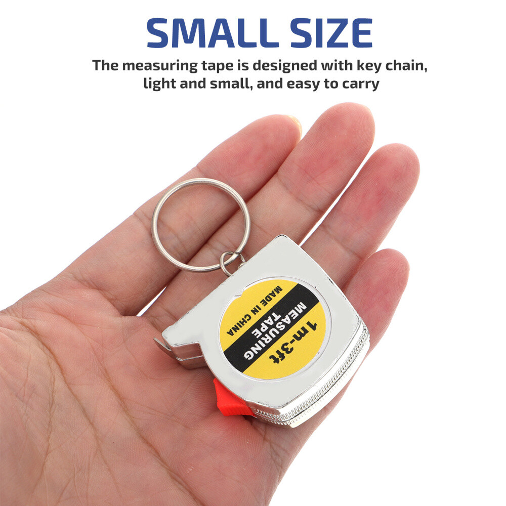 10 Pcs Tape Measure Silver Mini Steel Practical Portable Ruler | eBay