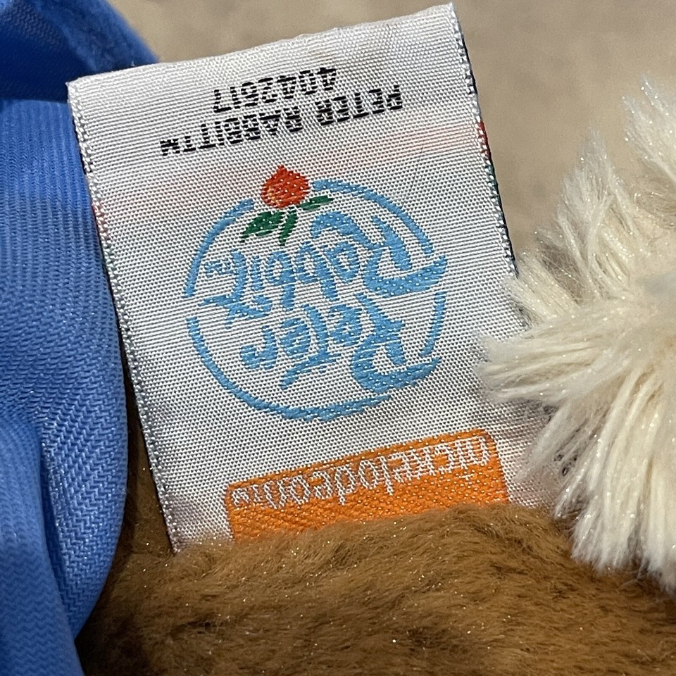 Nickelodeon Gund 2014 Peter Rabbit Plush Stuffed Bean Bag Brown Blue ...