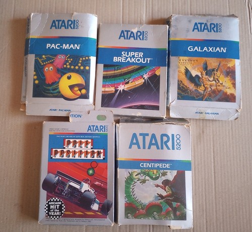 Atari 5200 CIB Boxed Lot Pac-Man Super Breakout Galaxian Centipede Pole Position | eBay