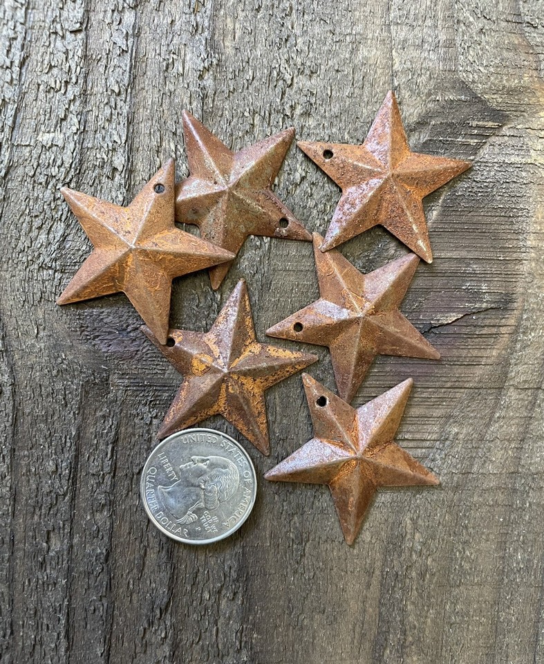 Lot of 100 Rusty Barn Stars 1.5 inch Rustic Primitive Country Rusted ...