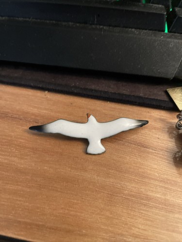 Vintage Enameled Metal Jonathan Livingston Seagull H. Bartlett Lapel ...