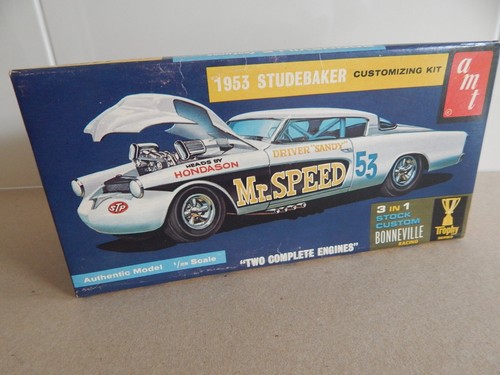 VINTAGE RARE HTF AMT '53 STUDEBAKER 'MR SPEED' CUSTOMIZING 3 IN 1 KIT ...
