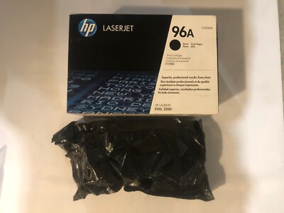 Lot of 2 Brand New Genuine Factory Sealed HP 96A C4096A Black Toner ...