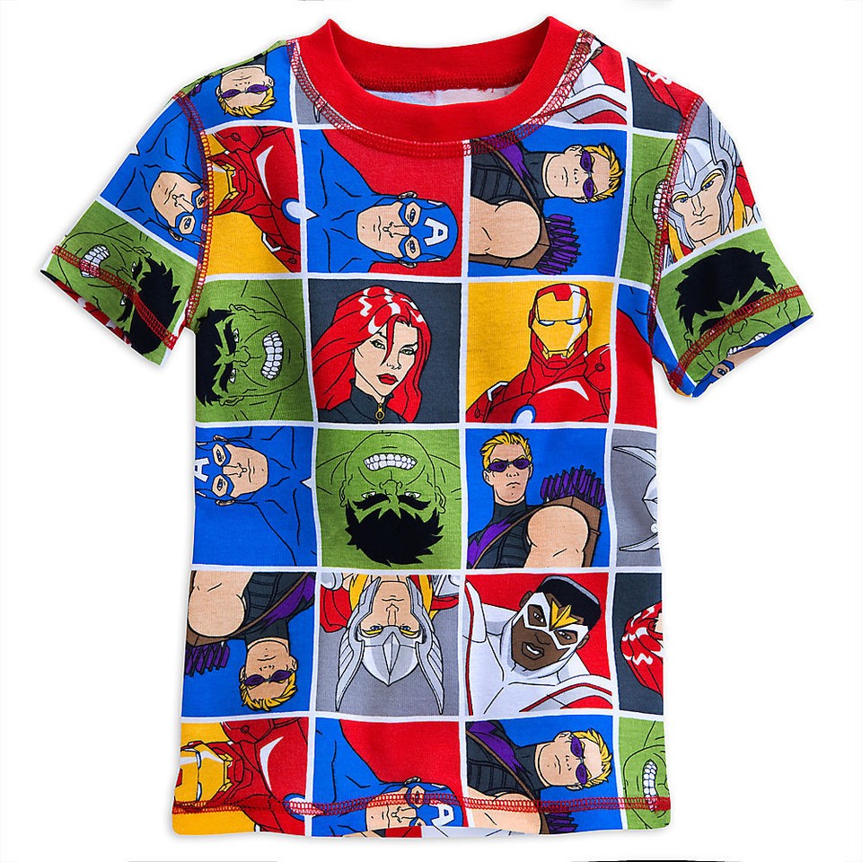 Marvel Avengers 2 PC Tight Fit Short Sleeve Pajama Set Boy Size 5 | eBay