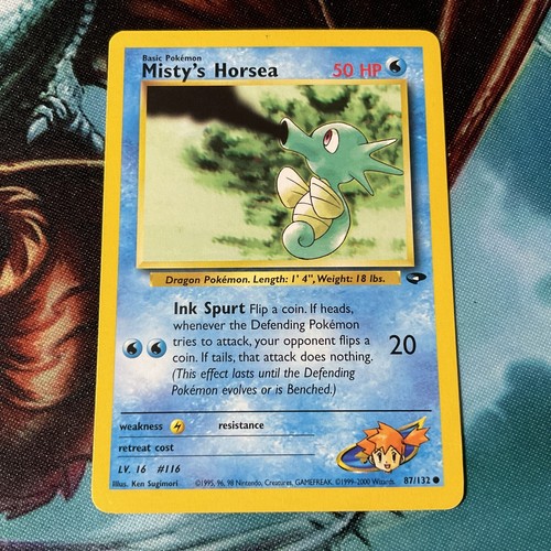 1st Edition Misty's Horsea 87/132 Gym Challenge Pokemon Card Nm Mint | eBay