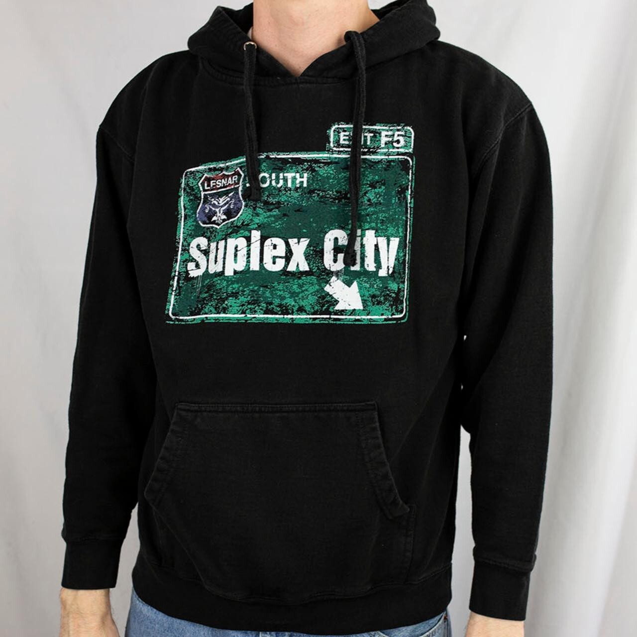 Vintage WWE Brock Lesnar F5 Suplex City Hoodie - Size Large | eBay