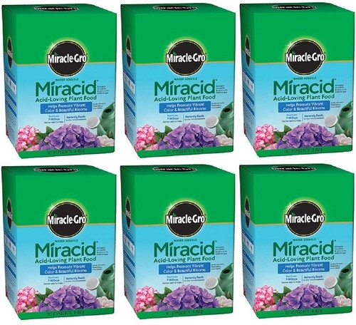 (6) Miracle Gro 1750011 1 lb Miracid Acid Loving Azalea Rhododendron ...