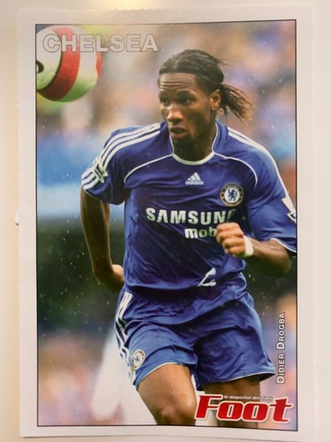 DIDIER DROGBA (CHELSEA, ENGLAND) RARE TRADING CARD COLLECTOR FOOT | eBay