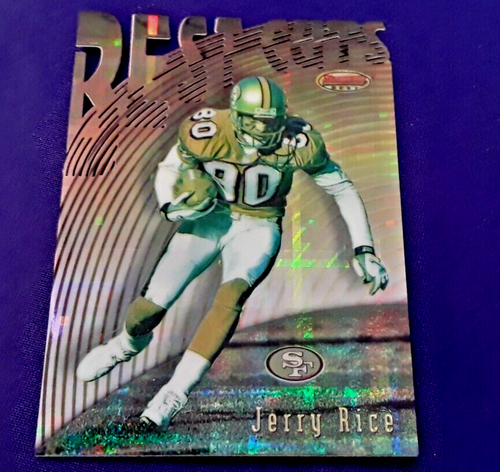 1997 BOWMAN'S BEST ATOMIC BEST CUTS REFRACTOR NICE JERRY RICE NRMT OR ...