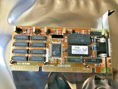 VINTAGE OAK TECHNOLOGY OTIVGA OTI037C FCC 37162009 16 BIT ISA VGA CARD ...