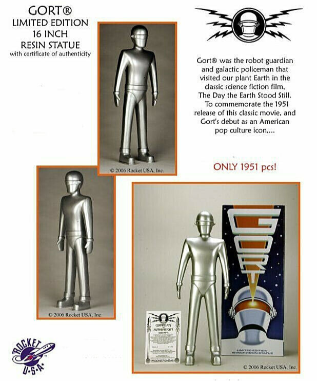 Gort Resin-Statue 40cm Ltd.ed.1951 Rocket USA | eBay