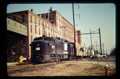 Original Slide Penn Central PC E-40 #4973 Helmetta, NJ 11-1975 | eBay