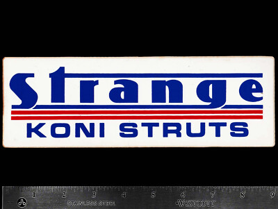 STRANGE Axles - Koni Struts - Original Vintage 1970’s 80's Racing Decal ...
