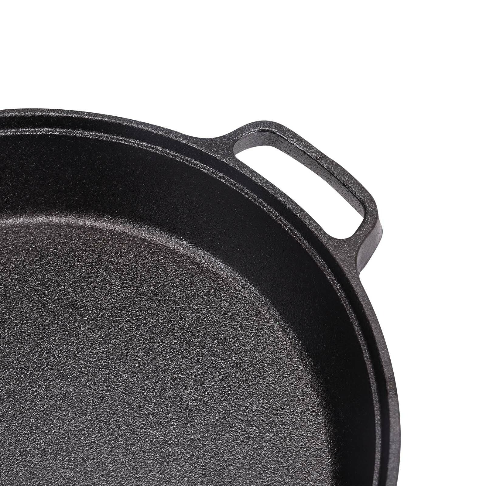 Home Frying Pan Grill Skillet Non Stick Griddle Pot Cast Iron with ...