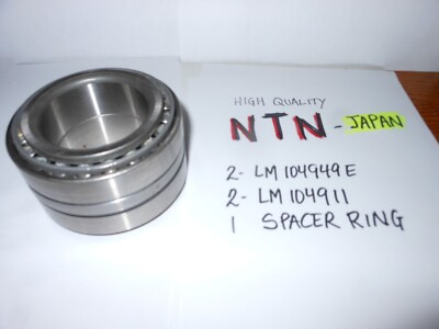 WHEEL BEARING SET 23 = TWO LM104949E~TWO LM104911 AND SPACER RING~(NTN ...