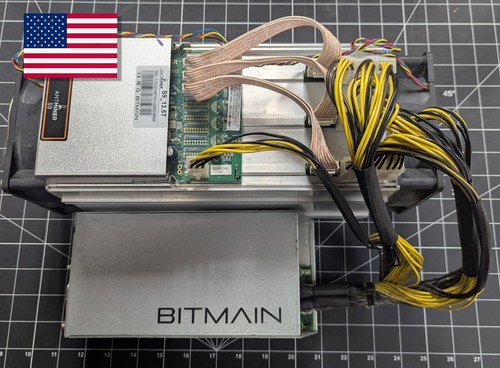 Bitmain Miner S9 13.5TH/s ASIC MINER + PSU IN BOX, USA (original owner ...