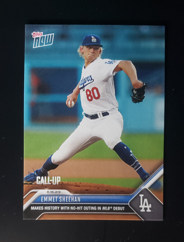 2023 EMMET SHEEHAN rookie PR: 1834 Topps NOW MLB Card #454 LA DODGERS ...