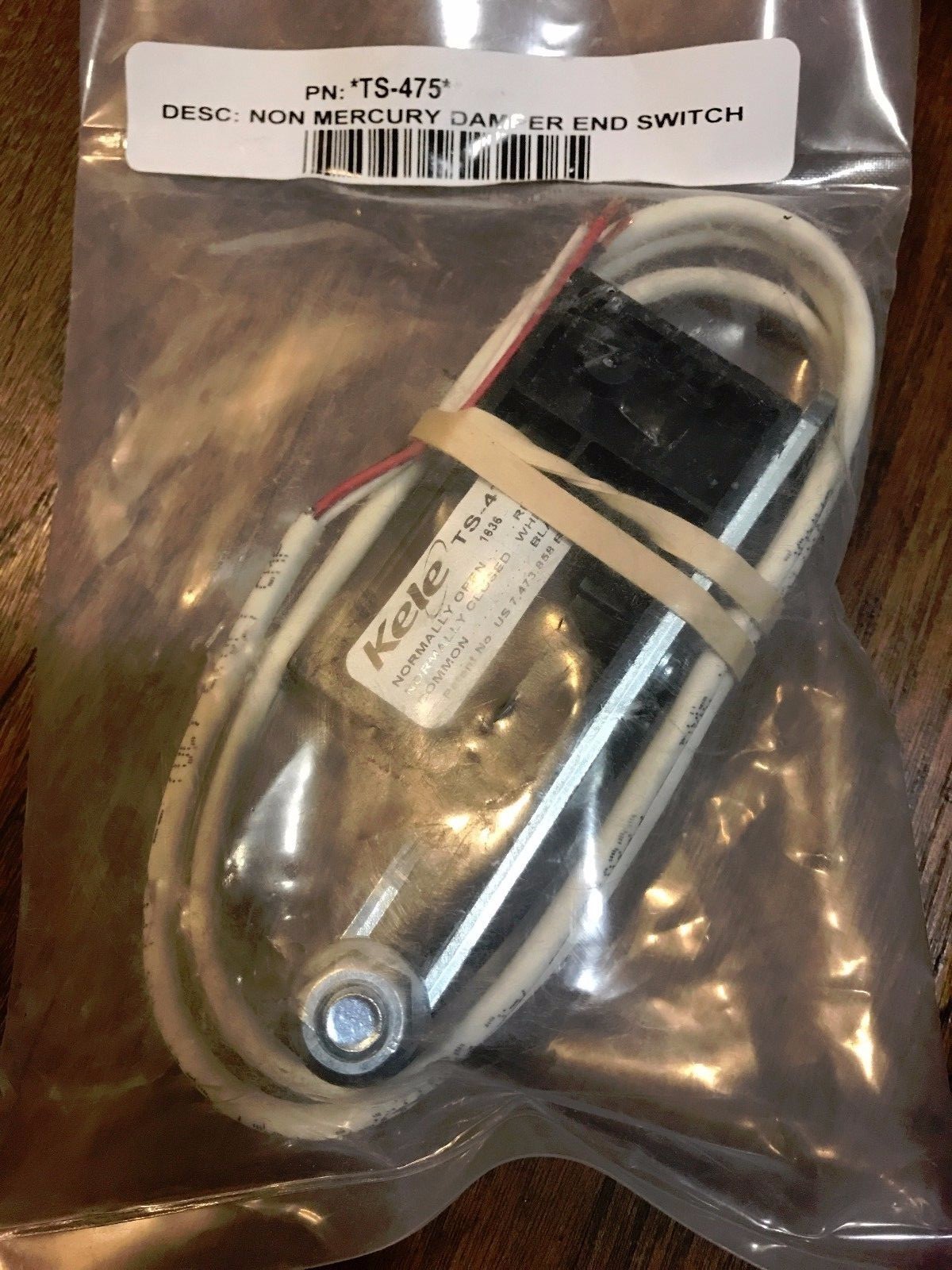 KELE TS-475 Non Mercury Damper End Switch New in Bag | eBay