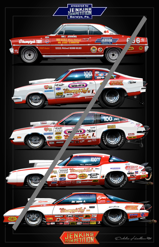 (Ships Free) Poster Bill "Grumpy" Jenkins Grumpy's (6) Toys Rendering ...