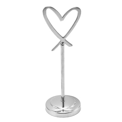 Name Card Clip Non‑slip Heart Shape Exquisite Name Card Clip Stainless ...