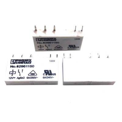 10PCS PHOENIX No.2961150 12VDC Power Relay 5Pins | eBay